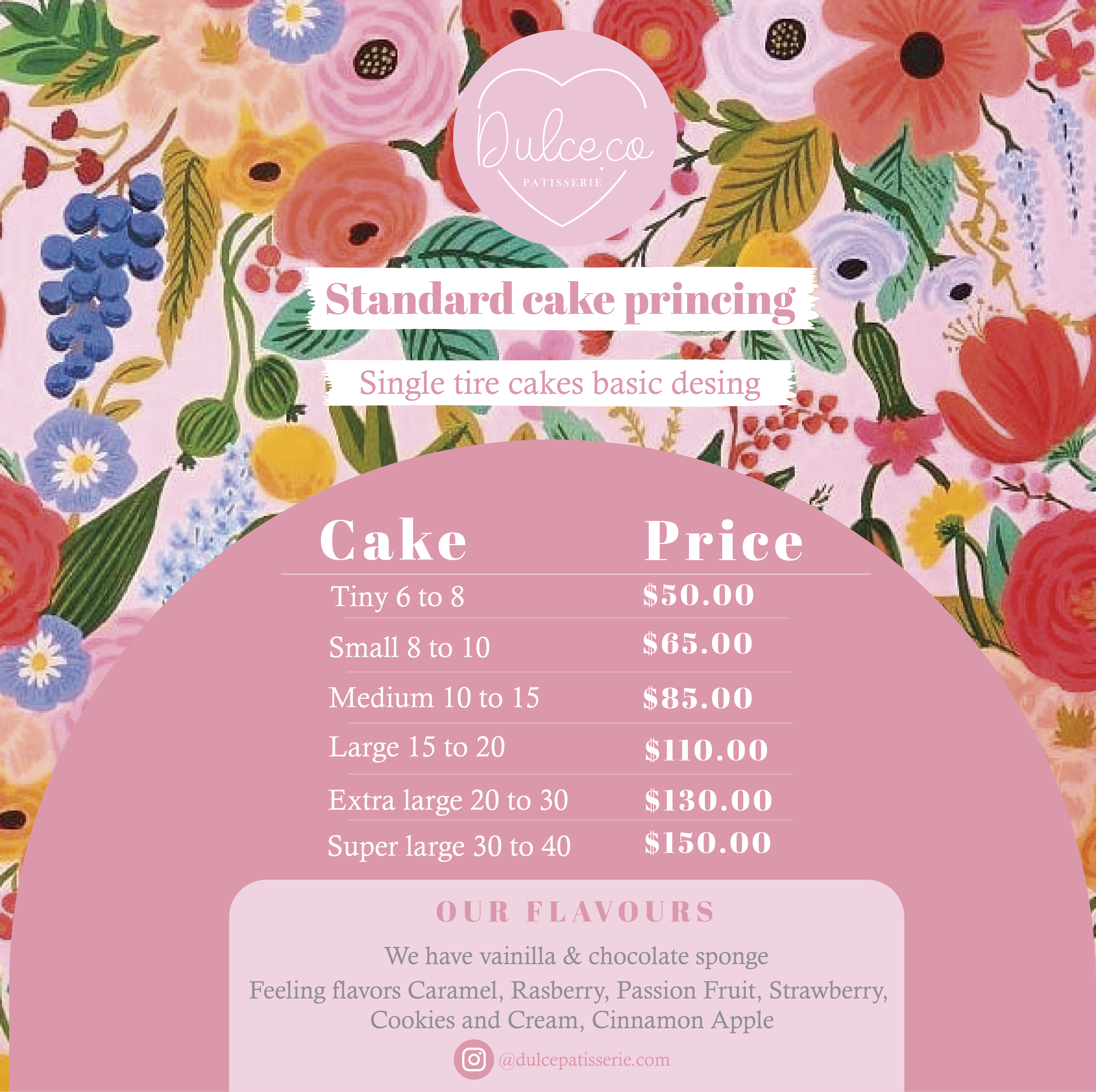 YOUR DESING – Gold Coast Cakes I Dulce Patisserie I Queensland